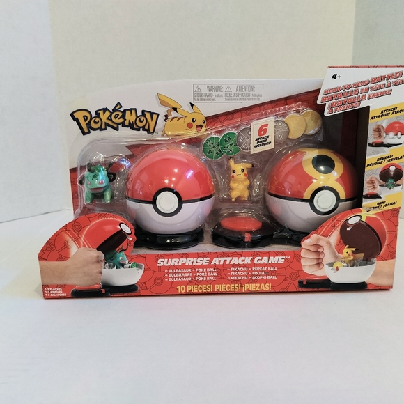 Pokemon | Toys | Pokemon Surprise Attack Game Featuring Pikachu And ...